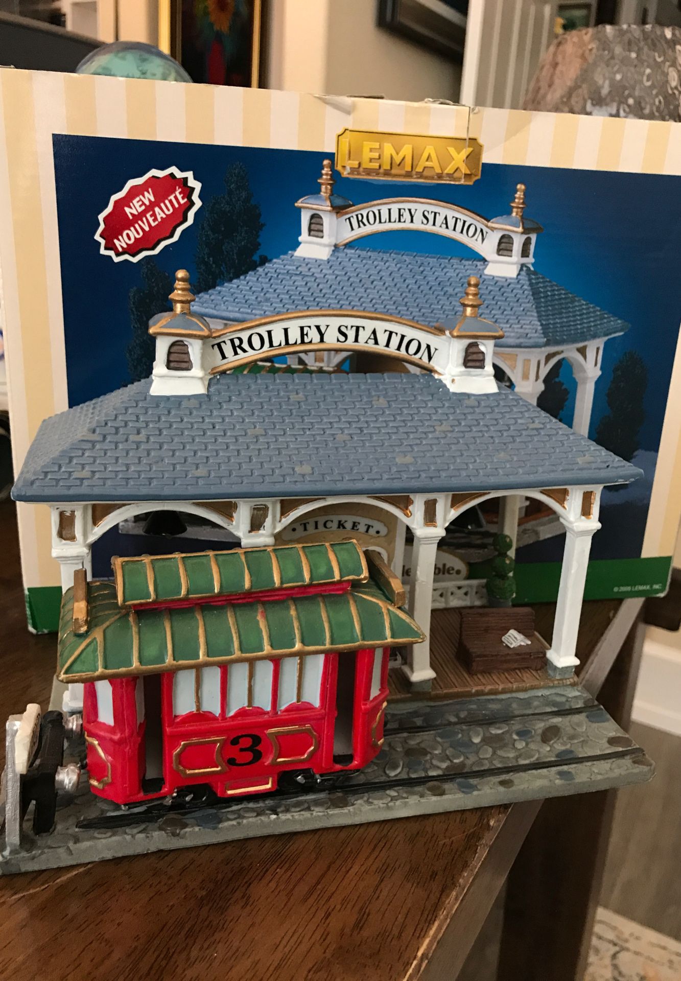 Lemax Trolley Station. Original box. Appx. 6” at the highest point x 7 ...