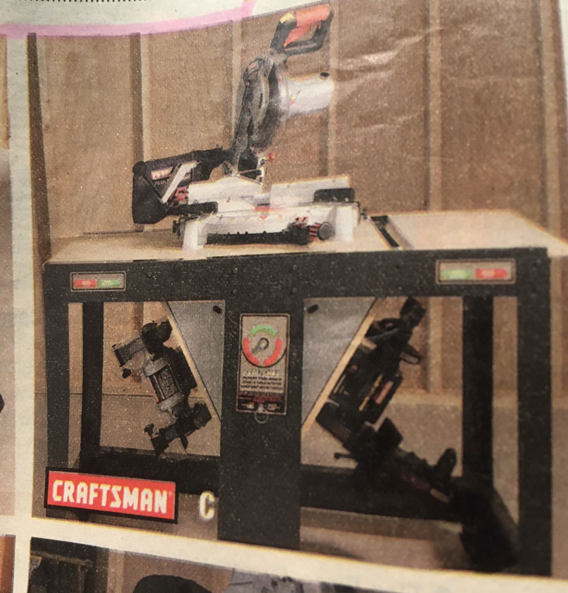 Craftsman table revolving tool station for bench tools for Sale in Los ...