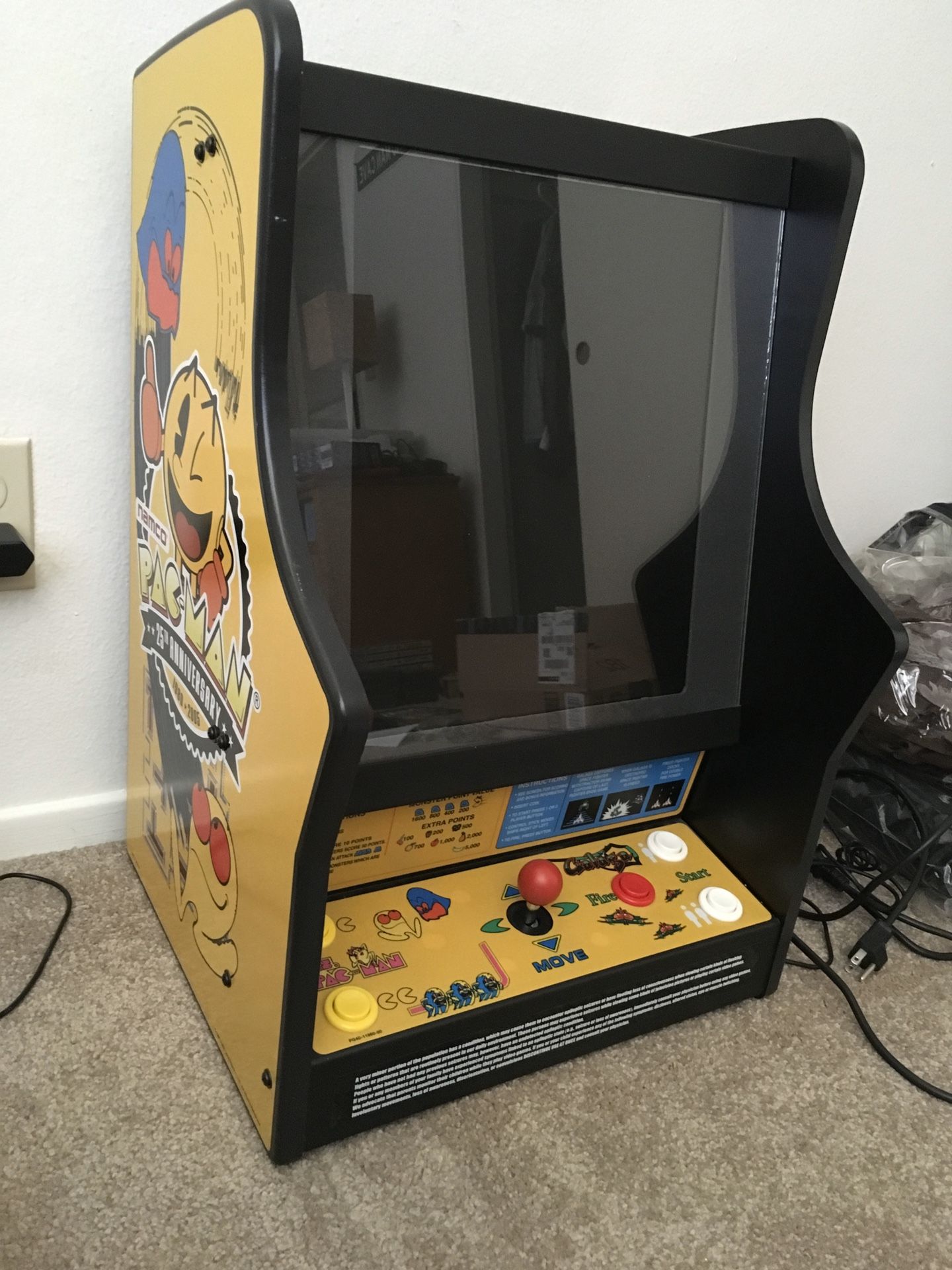 PAC Man, Ms PAC Man And Galaga 25th anniversary bartop arcade machine ...