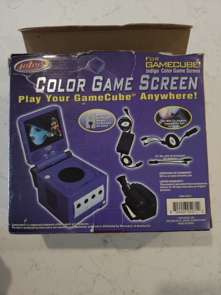 Color Game Screen Gamecube