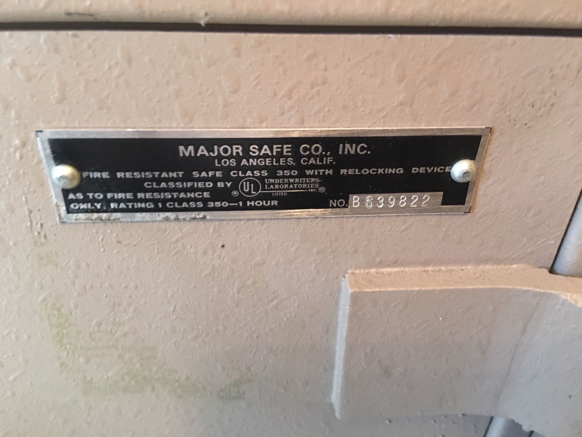 Office Safe by Major Safe Co. Model 1712 for Sale in Long Beach, CA ...
