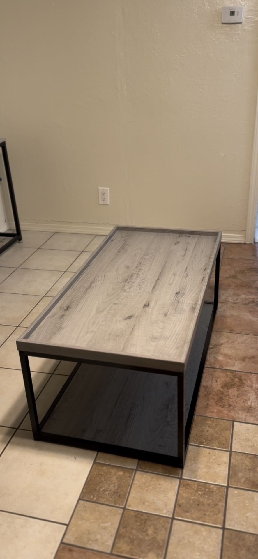 Best Choice Products 44in 2-Tier Rectangular Tray Top Coffee Table ...