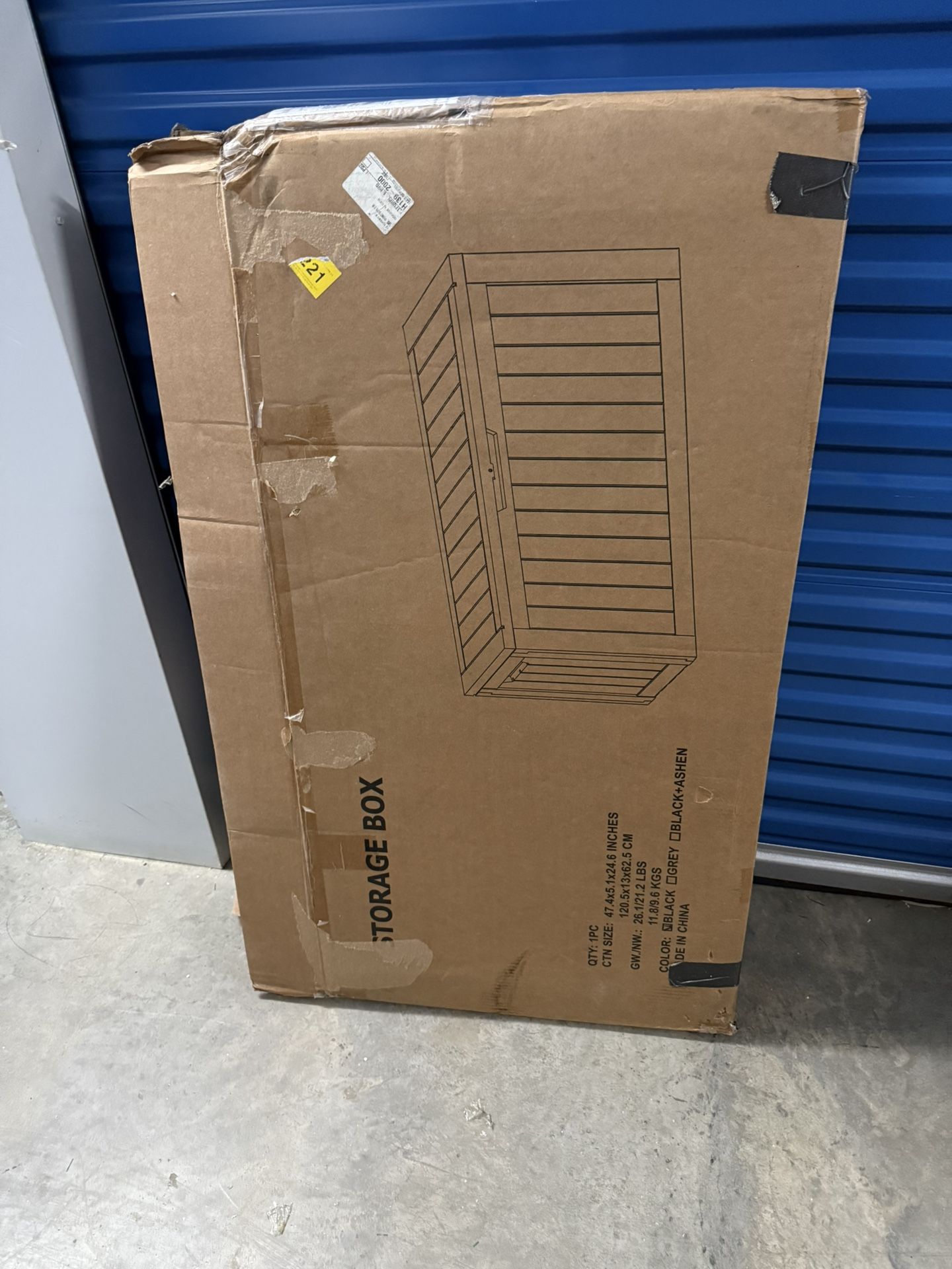 Storage Box Nueva 47.4x5 .1x24.6 Inches Color Negro for Sale in Grand ...