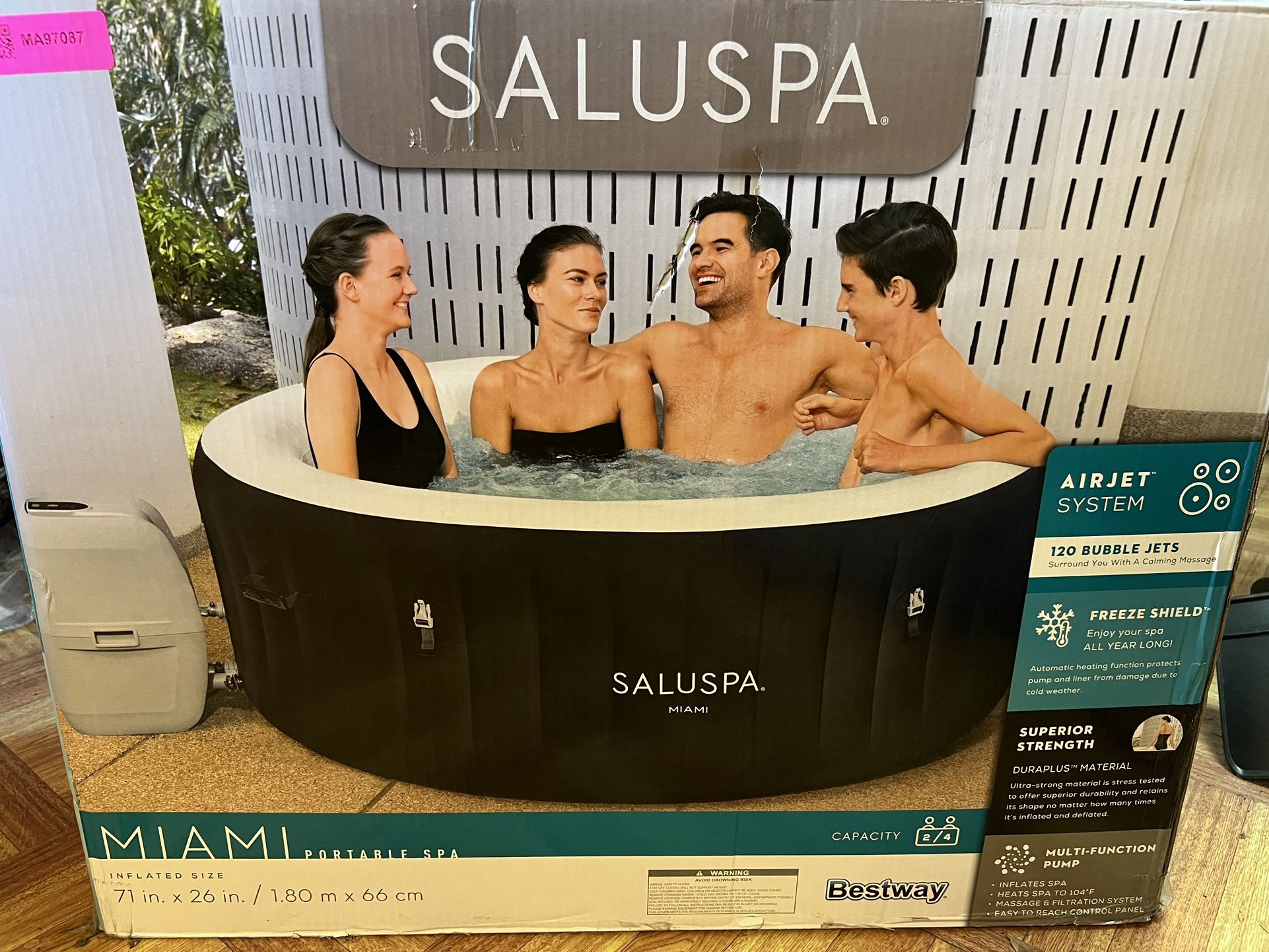 Inflatable Hot Tub + Chemicals for Sale in Modesto, CA - OfferUp