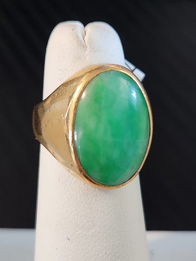 18k Yg Apple Jade Ring for Sale in Longview, WA - OfferUp