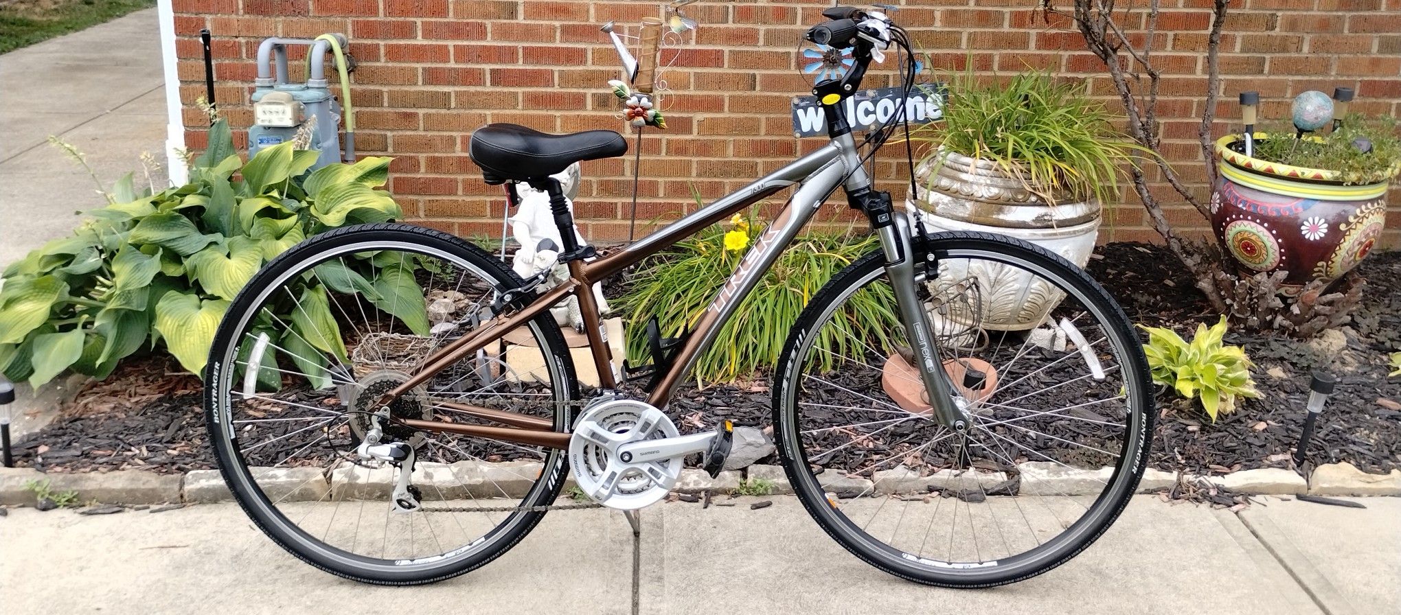 700c/28" Trek 7300 Hybrid Bike 24 Speed Trigger Shifter Front Fork ...