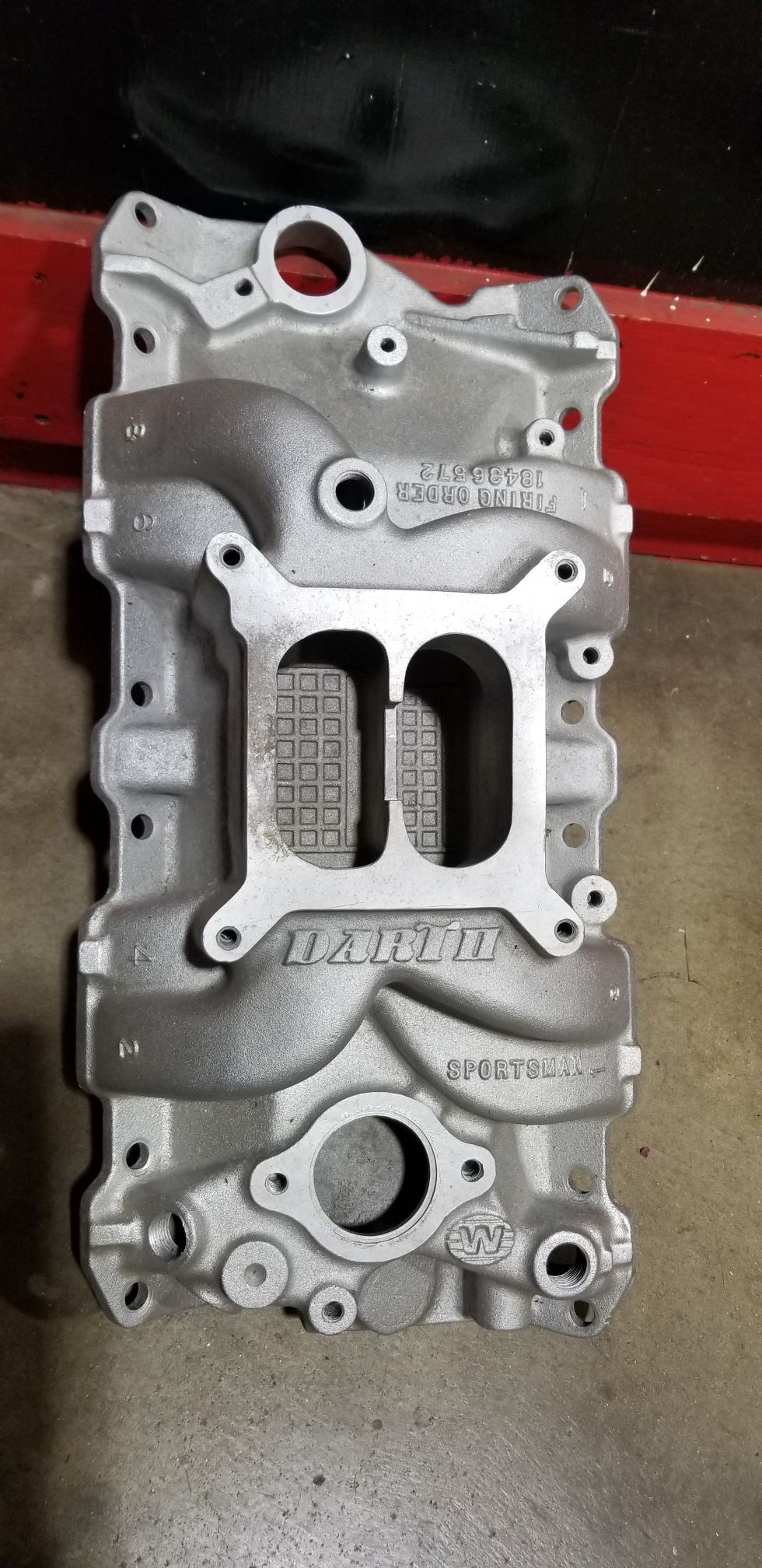 Dart II aluminum dual plane intake manifold SBC Chevy small block 283 ...