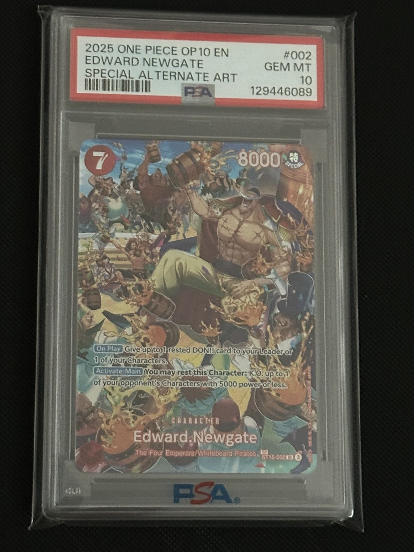 One Piece TCG / Cards - PSA 10 Edward Newgate SP ST15-002 for Sale in ...