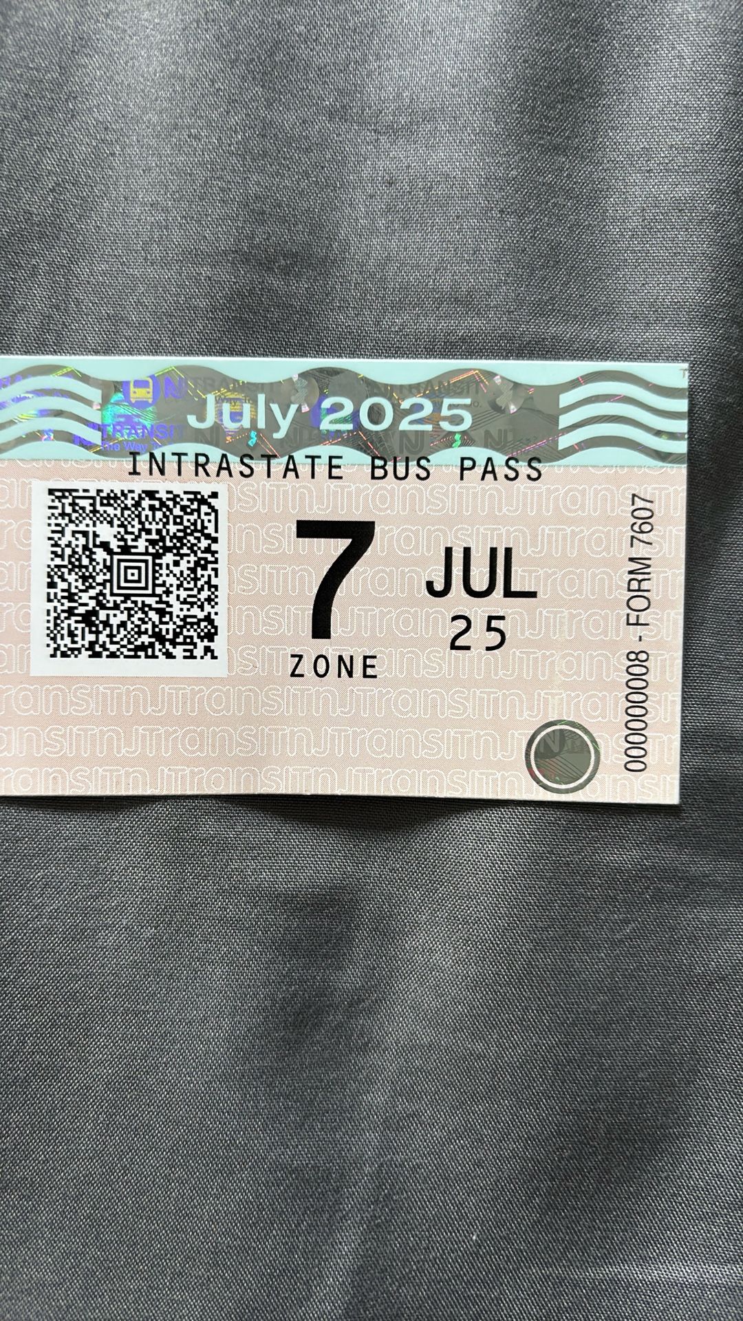 7 Zone Monthly Bus Pass For New Jersey Transit for Sale in Vineland, NJ ...