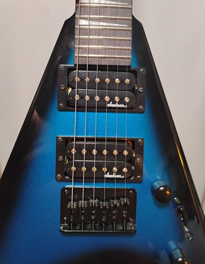 Jackson JS1X Randy Rhoads Minion Metallic Blue Burst Electric Guitar ...