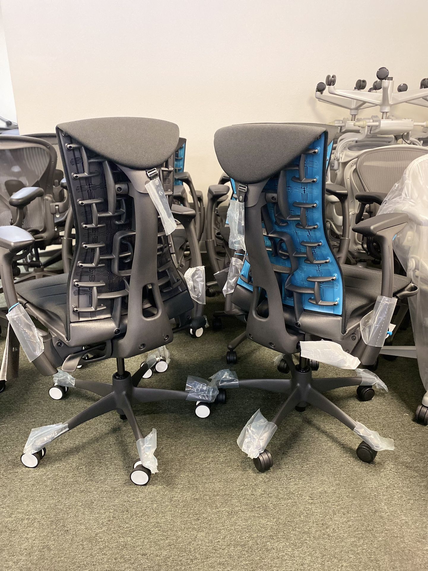 BRAND NEW HERMAN MILLER LOGITECH EMBODY GAMING CHAIRS 12 YEARS WARRANTY ...