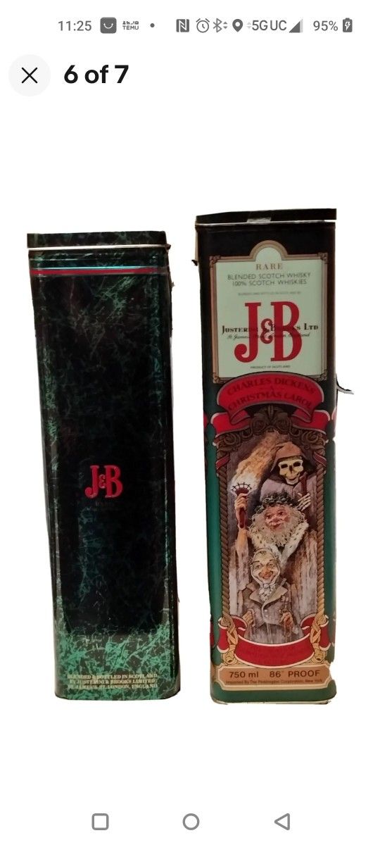 Justers And Brooks Tin Cans Storage, Centerpiece, Collectible for Sale ...