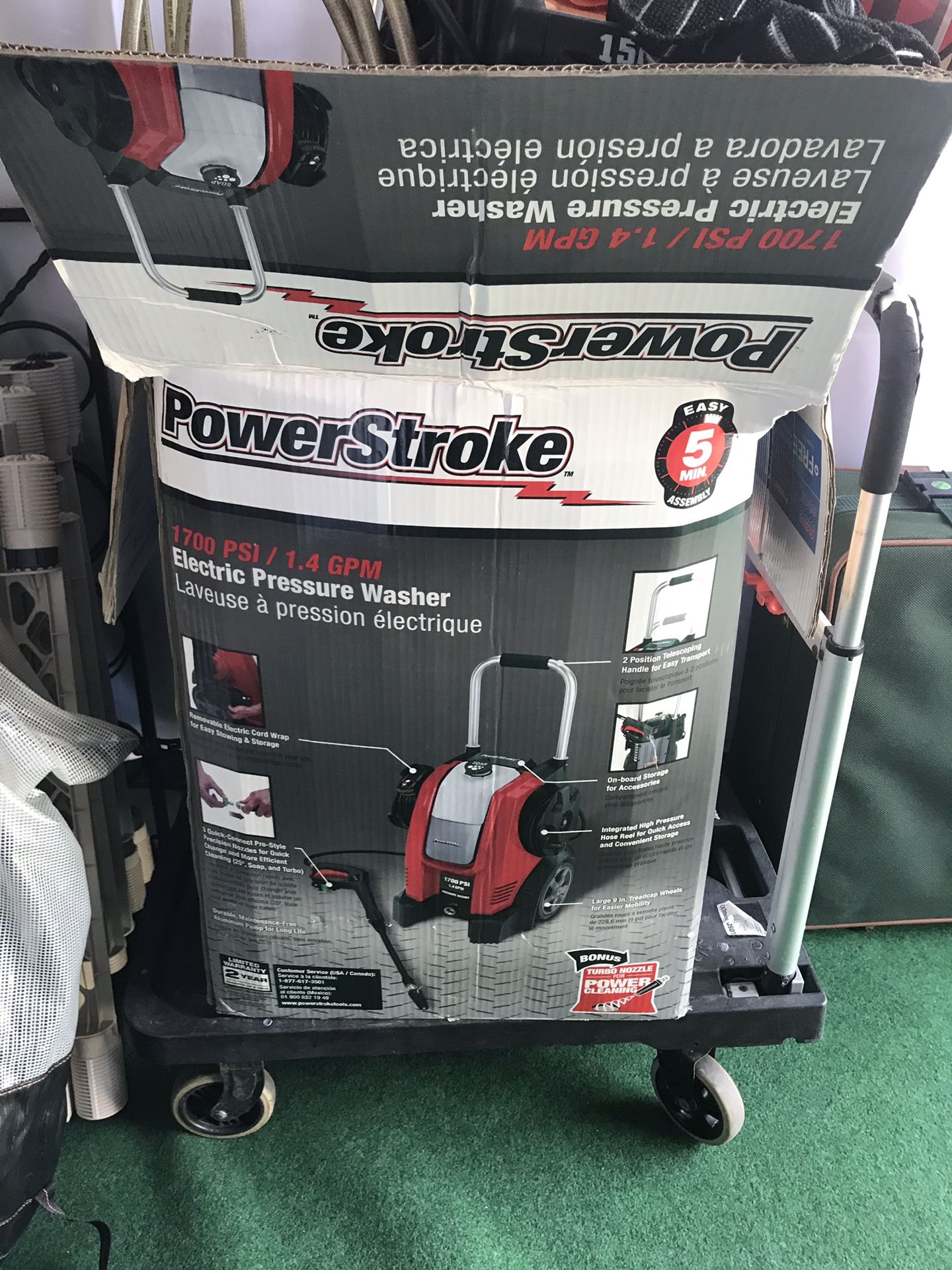Power stroke electric pressure washer 1700 psi for Sale in Riverside ...