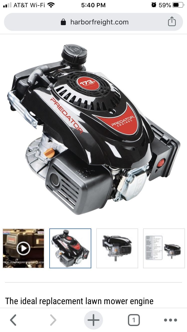 Predator 69731 Vertical Shaft Engine (not actual picture) for Sale in ...