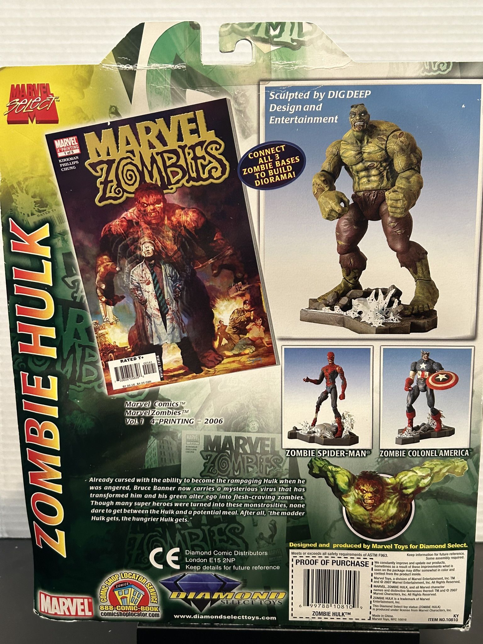 Marvel Select Zombie Hulk Special Collector Edition Action Figure NEW ...