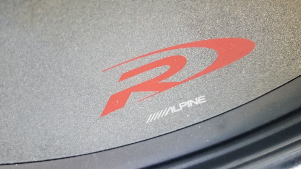 Alpine Type R Logo Universal Car Stereo Paintable Ported 10 Alpine