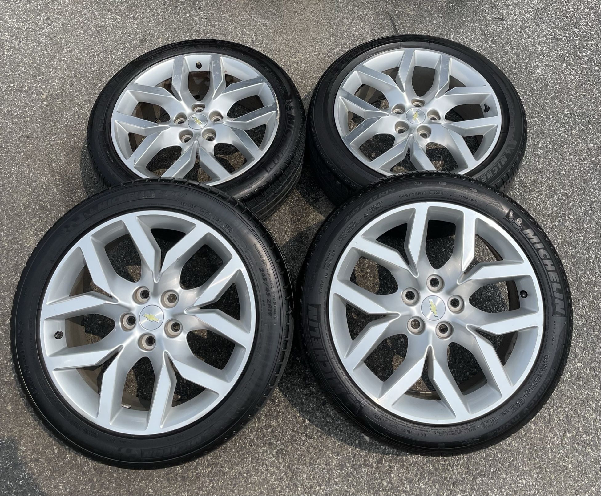 2019 Chevy Impala 19” Wheels Rims Tires Michelin 245/45/19 OEM 5x120 ...