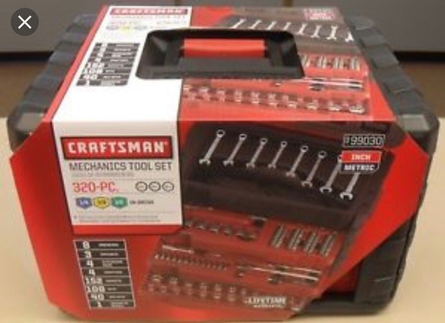 Craftsman 320 piece mechanics tool set(new) for Sale in Philadelphia ...
