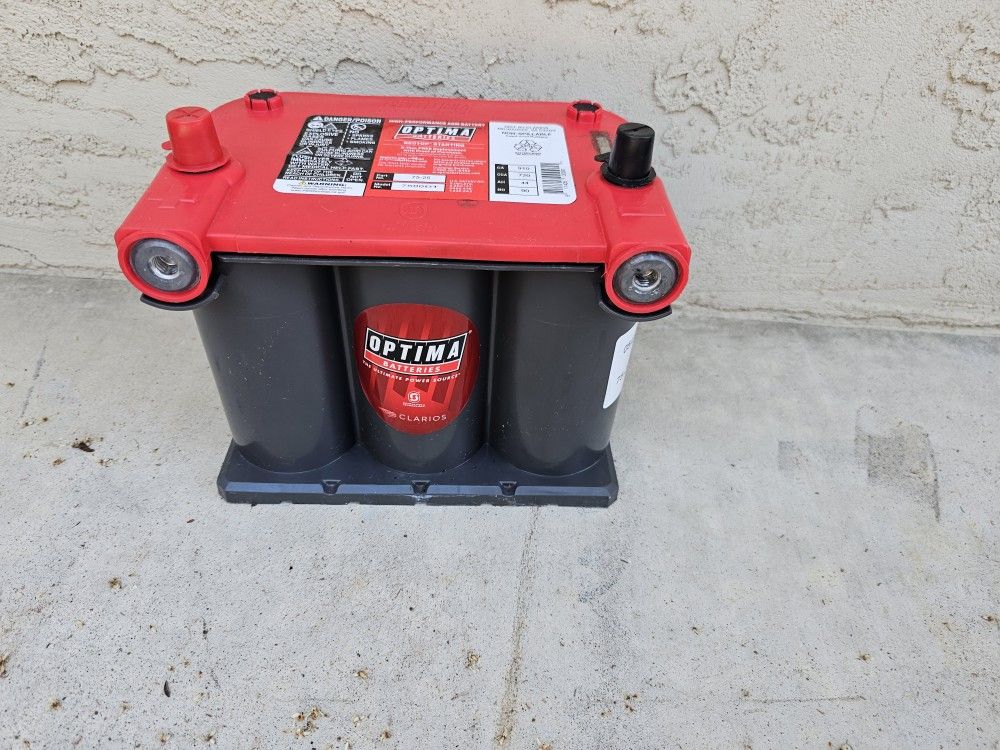 Optima Red Top Battery 7586DT 75-25 for Sale in San Diego, CA - OfferUp
