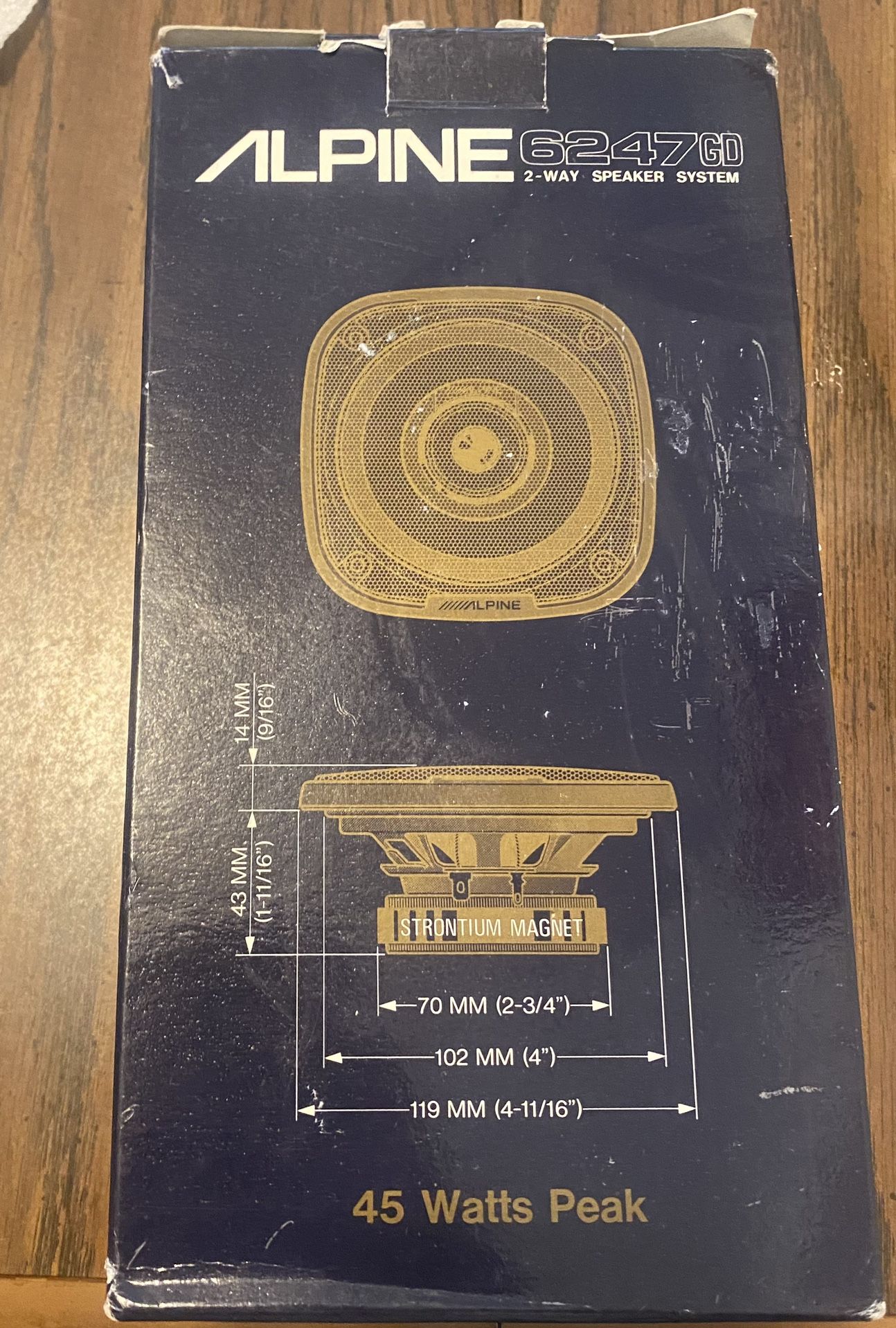 Alpine 6247 GD 2 way speaker system for Sale in Arlington, TX - OfferUp