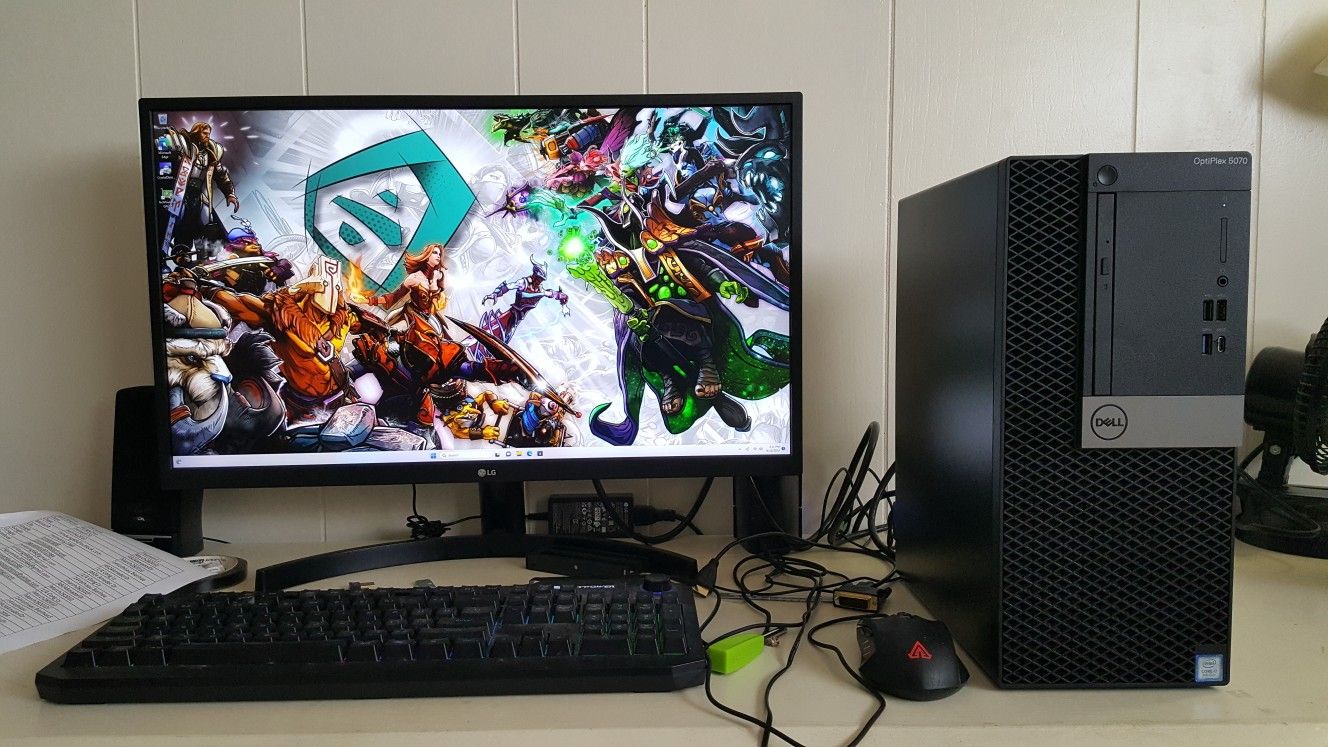 Dell 5070 i7-9gen 8cores New 480GB SSD 8GB RAM Win11Pro 2GB GTX card ...