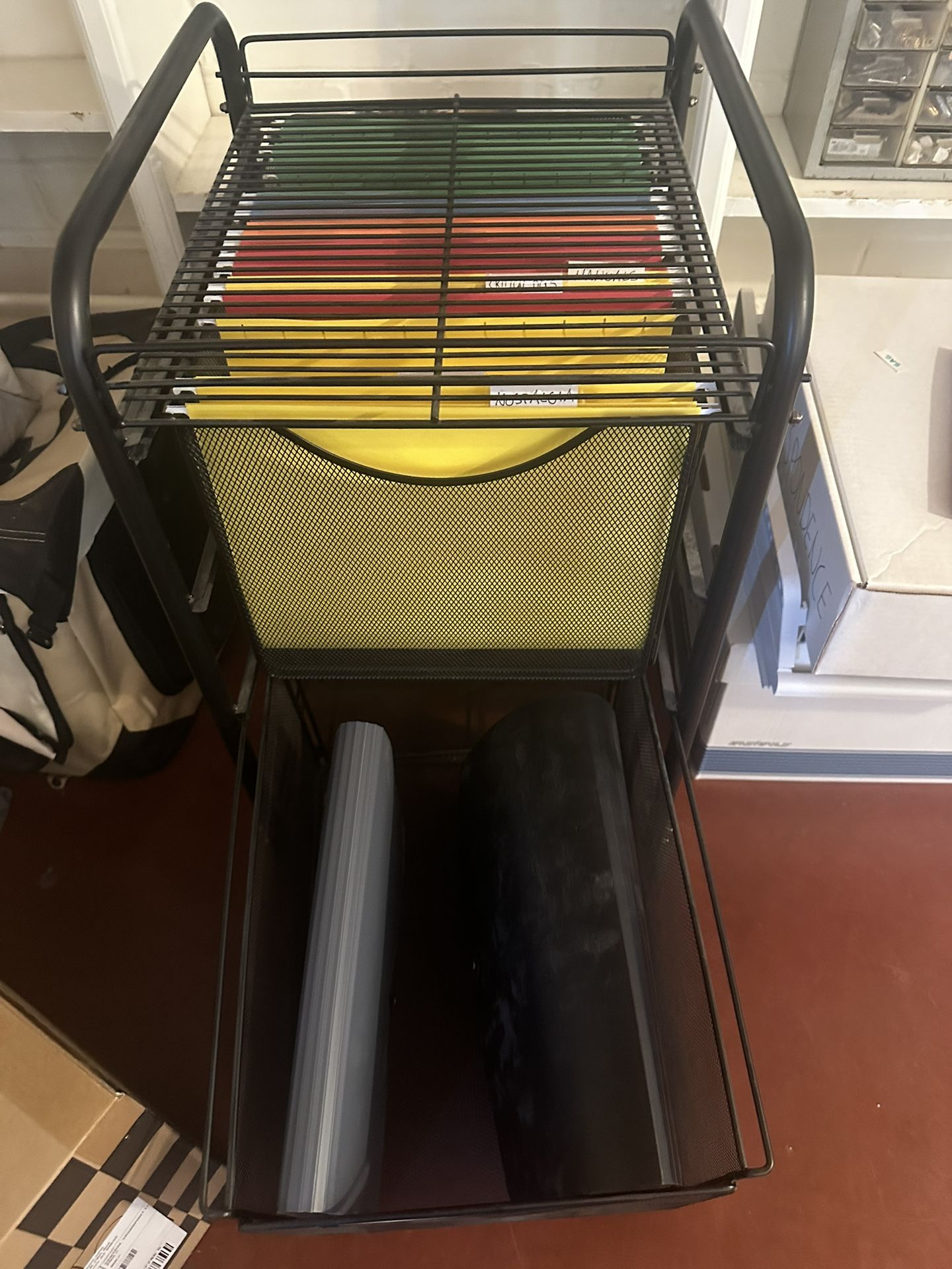 lightweight wire filing cabinet with files for Sale in Tucson, AZ - OfferUp