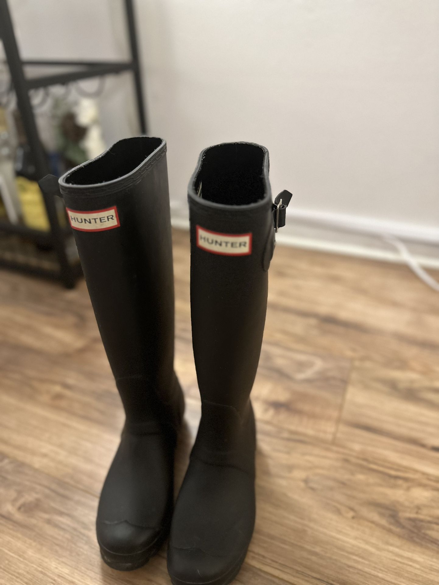 Matte Black Hunter Boots