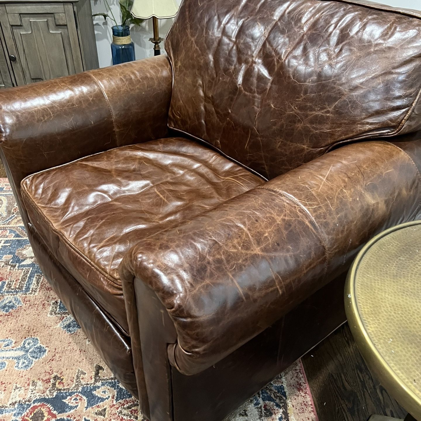 Restoration Hardware Leather Recliner for Sale in Atlanta GA OfferUp