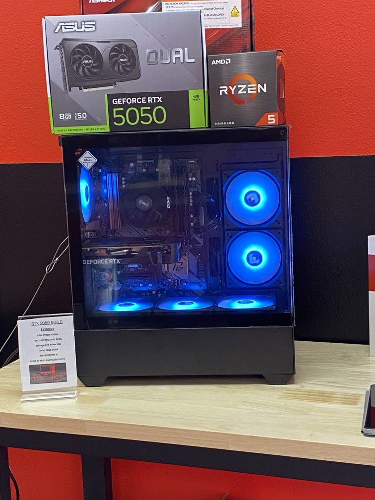 RTX 5050 Custom Gaming PC. Only $50 Down With No Credit Financing! for ...