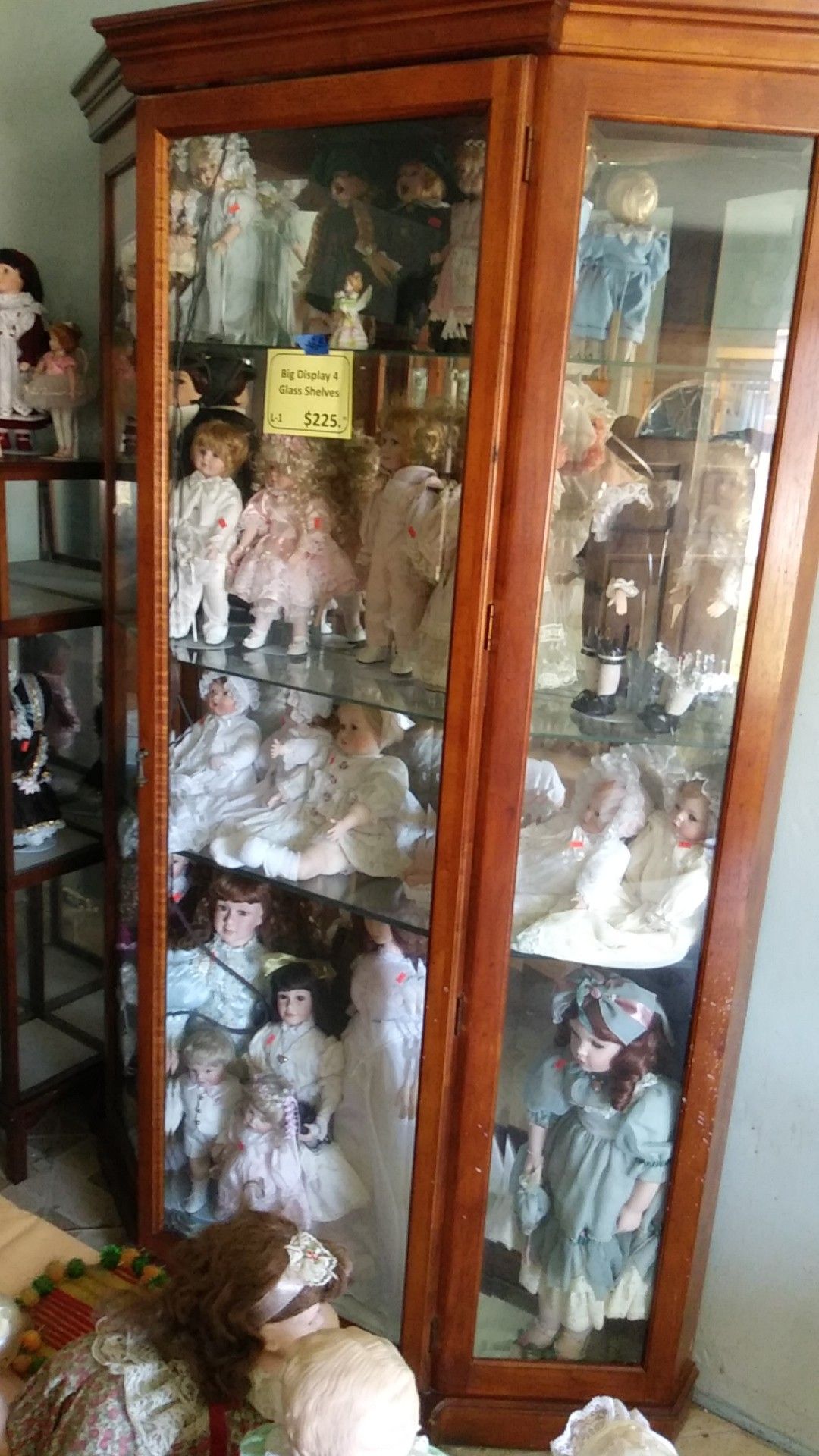 Large Glass Doll Cases