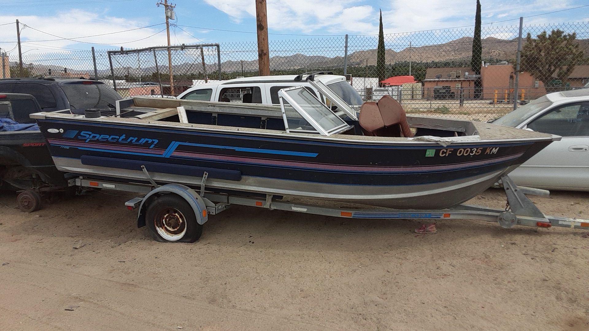 Aluminum Spectrum boat 17 with trailer for Sale in Yucca Valley, CA ...