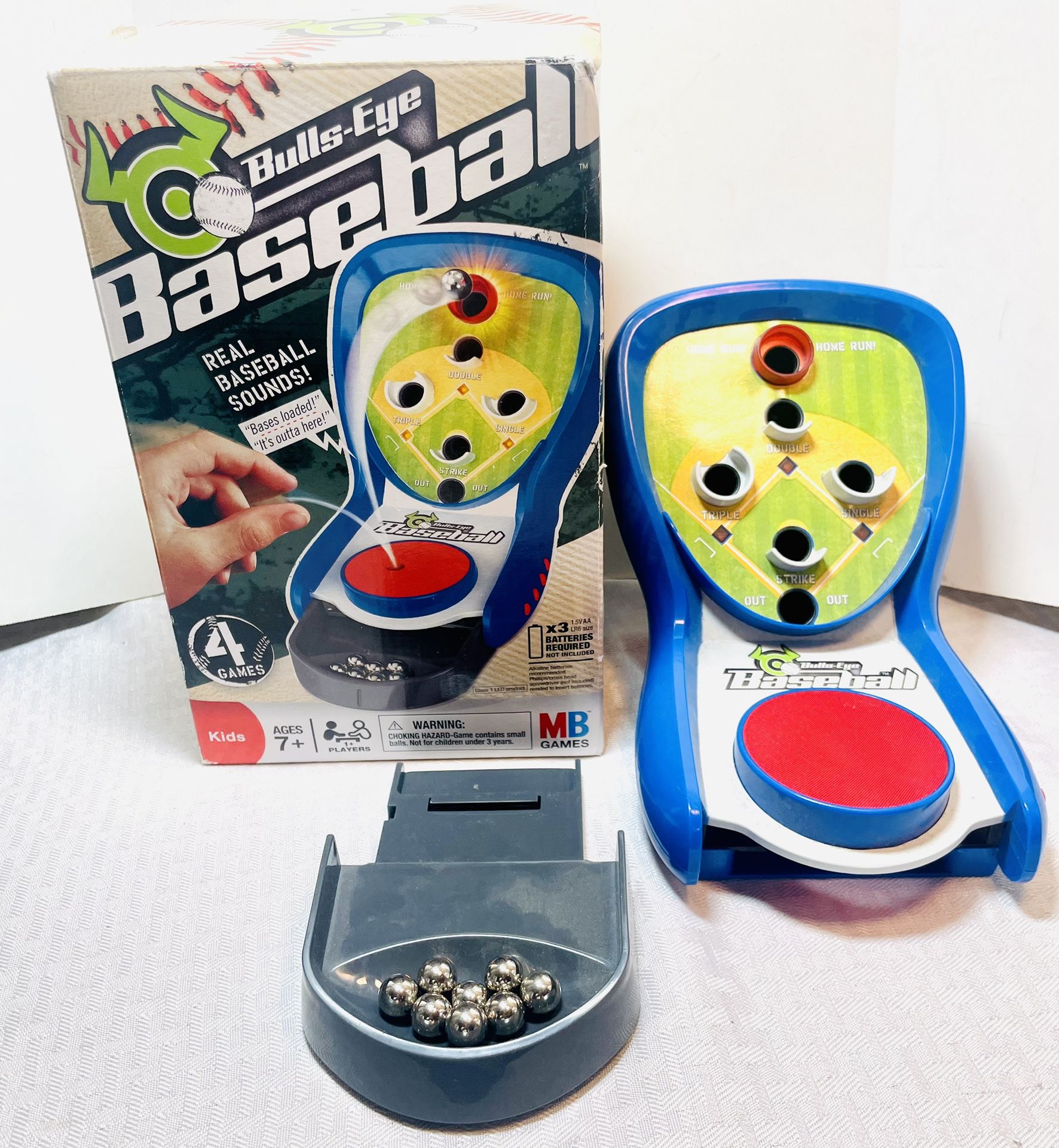 2008 MB Games Bulls Eye Baseball Electronic Game With Sounds for Sale ...