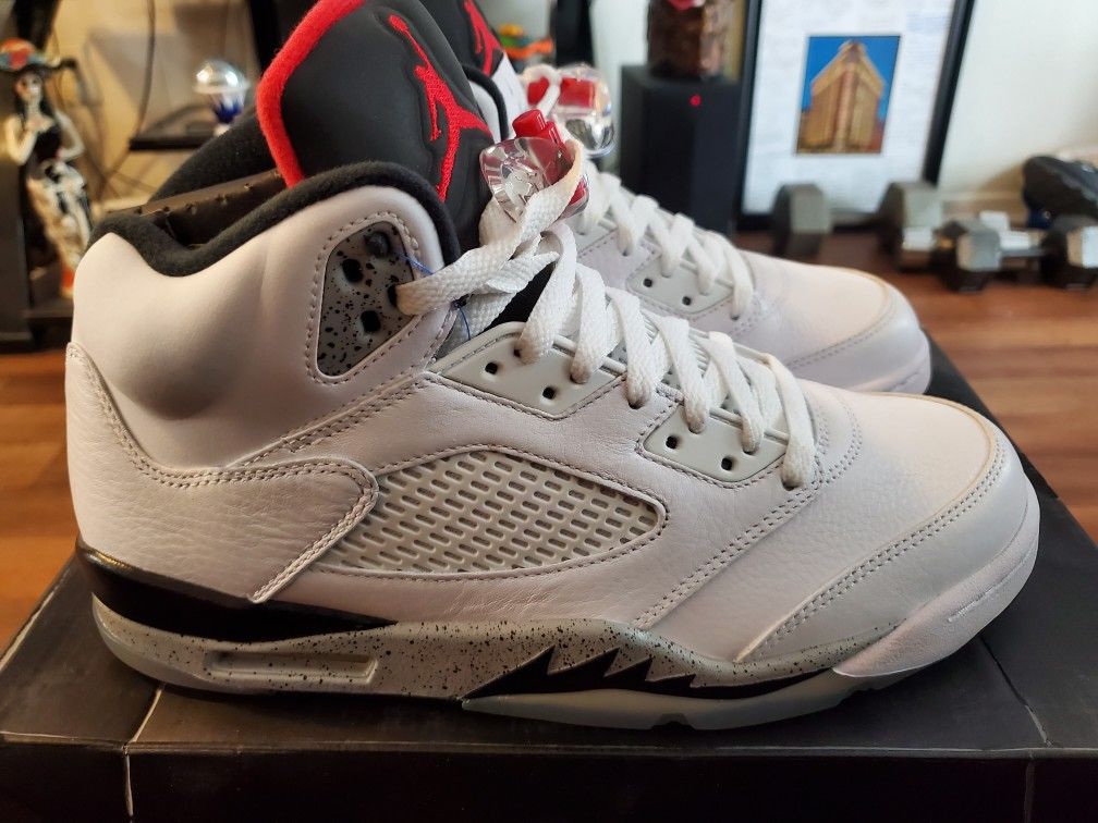 Jordan 5 White Cement