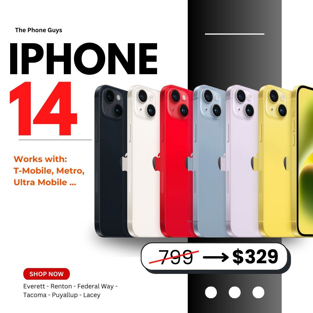 iPhone 14 6.1” (T-Mobile / MetroPCS Compatible | Pre-Owned) – Now $329 ...