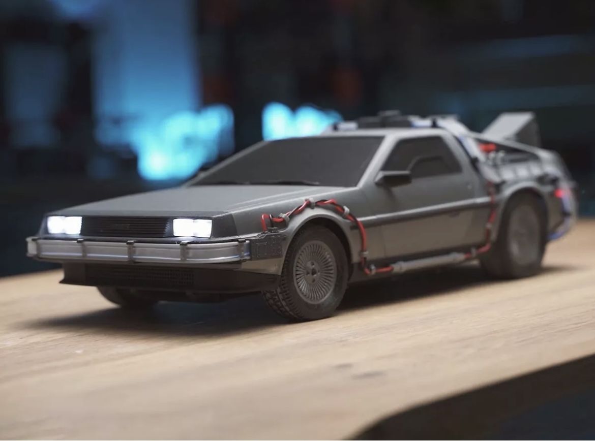 DIY DMC Delorean time machine body Compatible with 1 10 Scale Custom RC ...