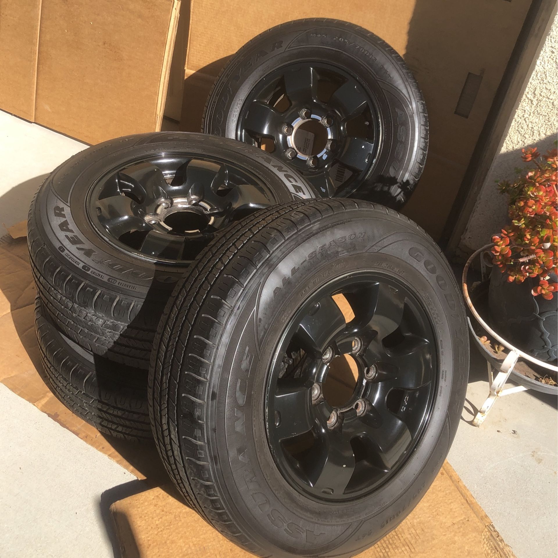 4 Rims & tires P205/70 R15 Good Year Brand for Sale in Palmdale, CA ...