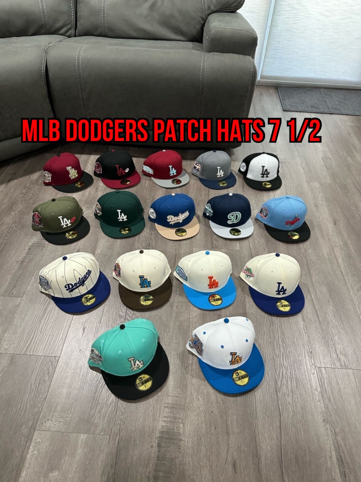 MLB New Era Los Angeles Dodgers Multiple Colors With Patch UV 59fifty ...