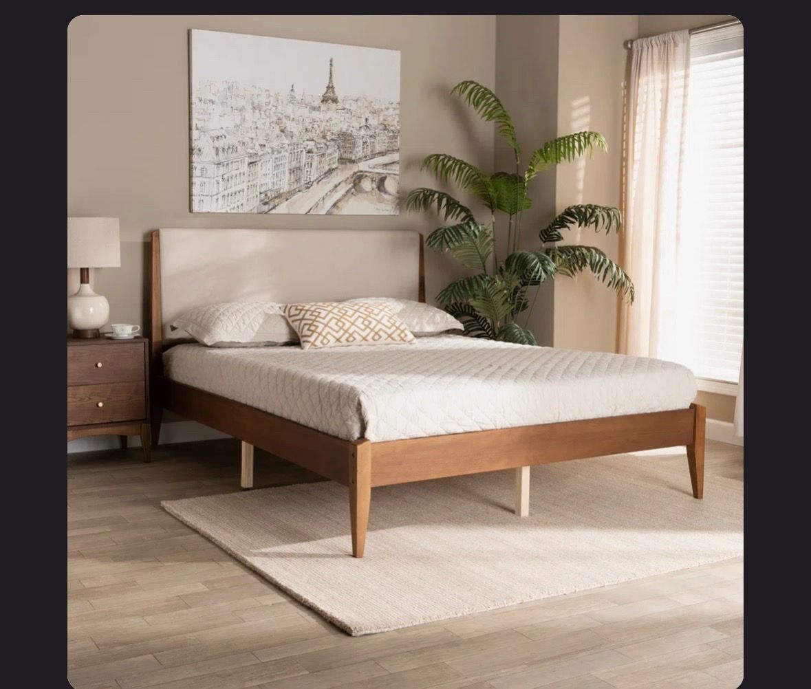 Queen sized mid century modern bed frame for Sale in San Diego, CA ...