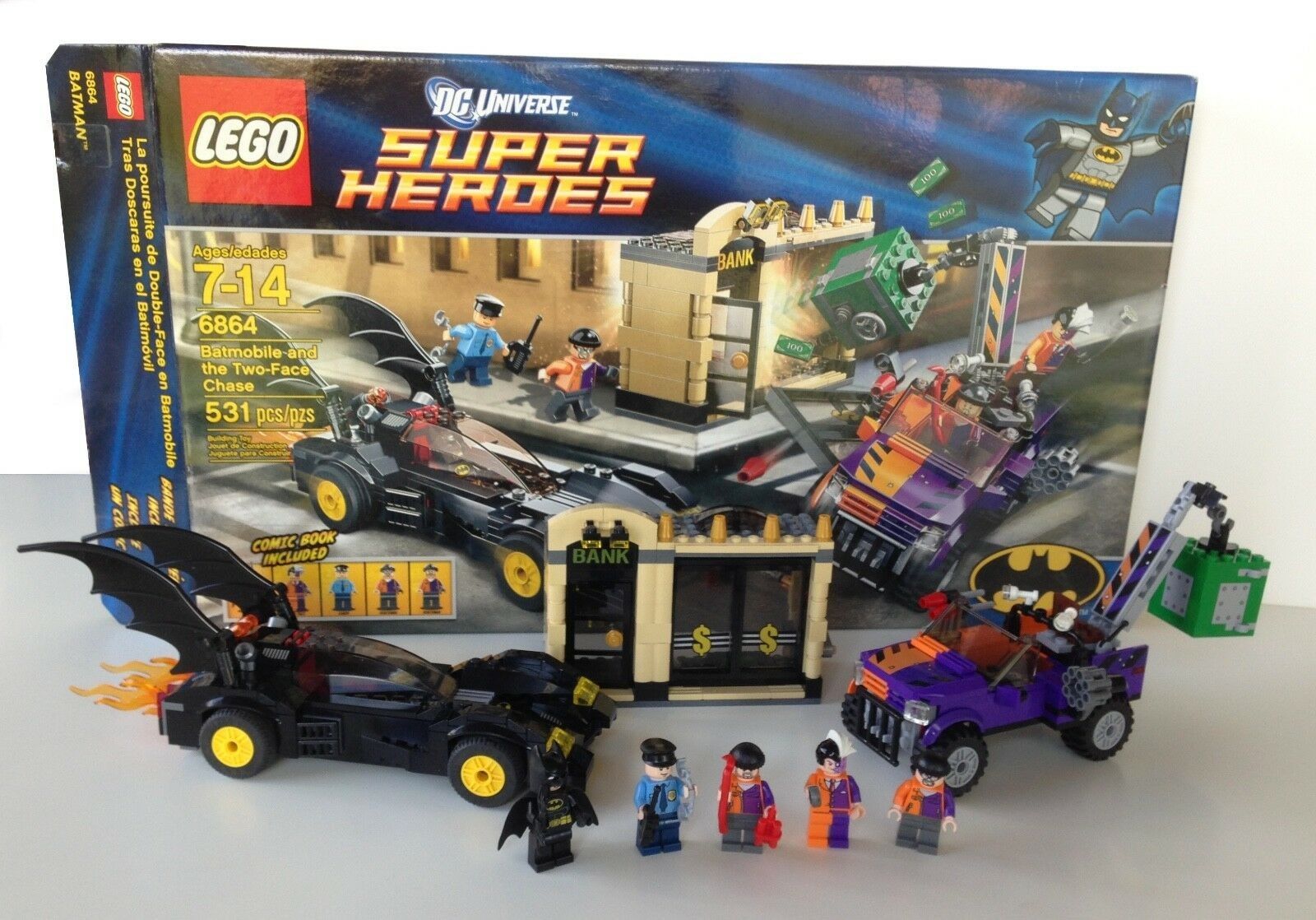2012 Authentic LEGO Batman 6864 Set 100% Complete Box & Instructions ...