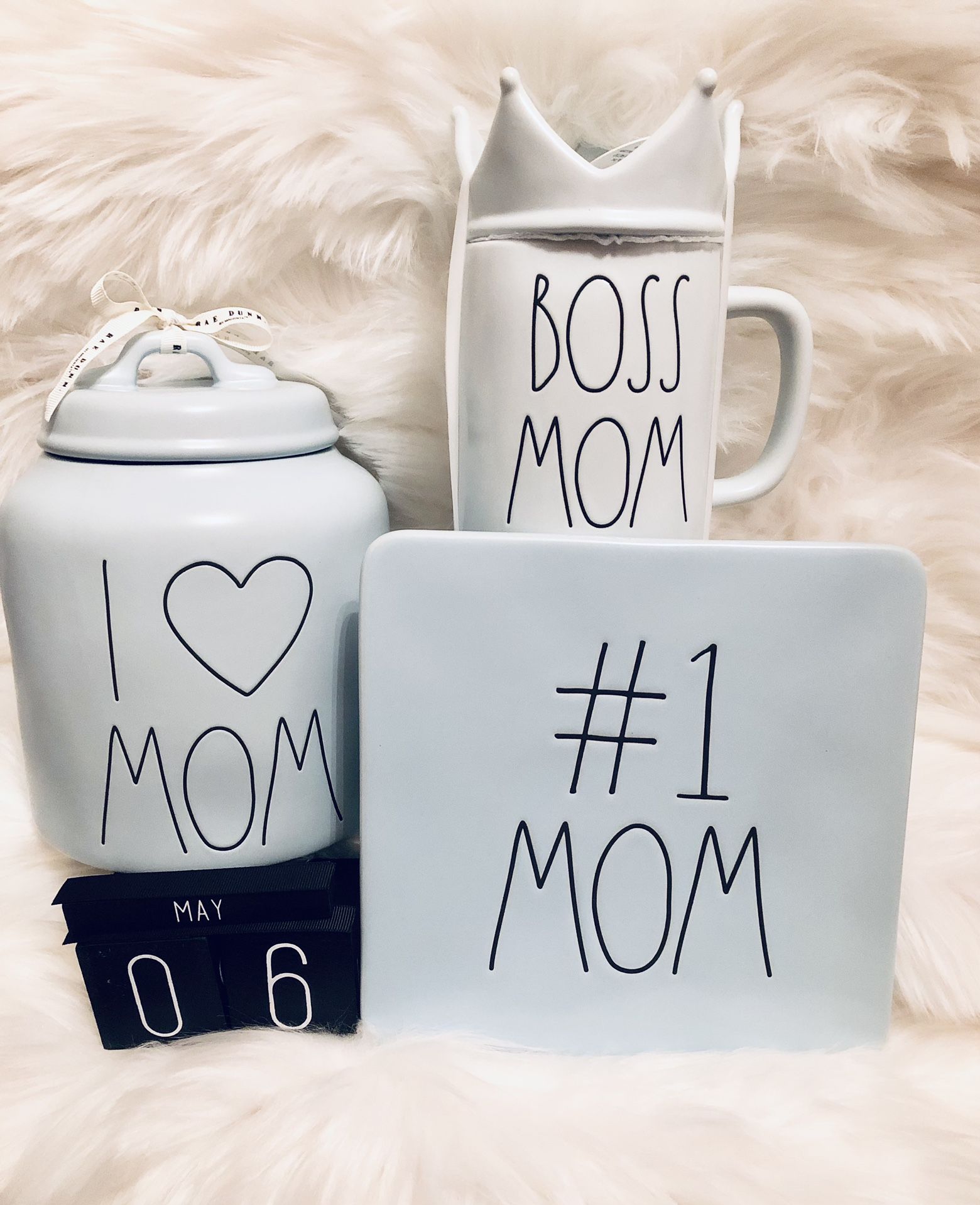 Rae Dunn~Baby Blue #1 Mom & I Love Mom Set for Sale in Reedley, CA ...