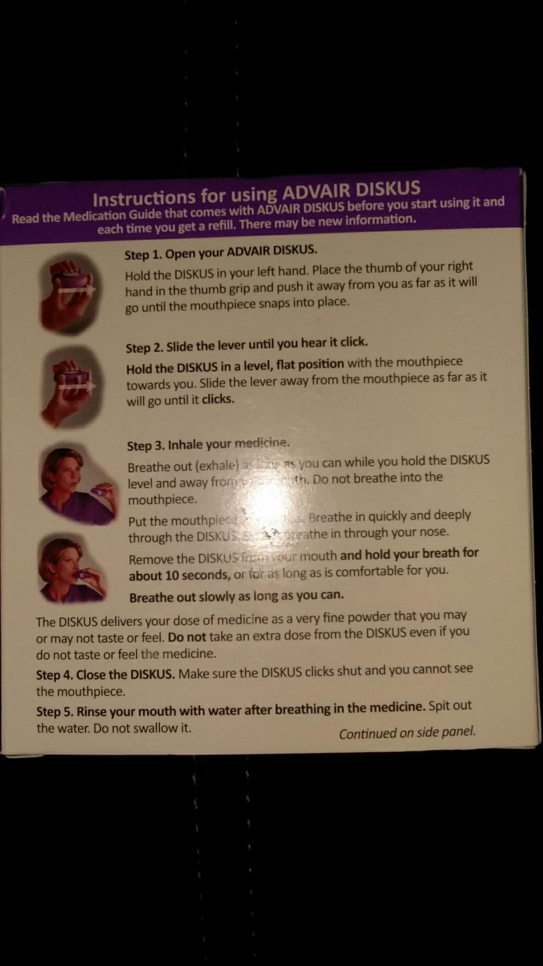 Advair Diskus Instructions