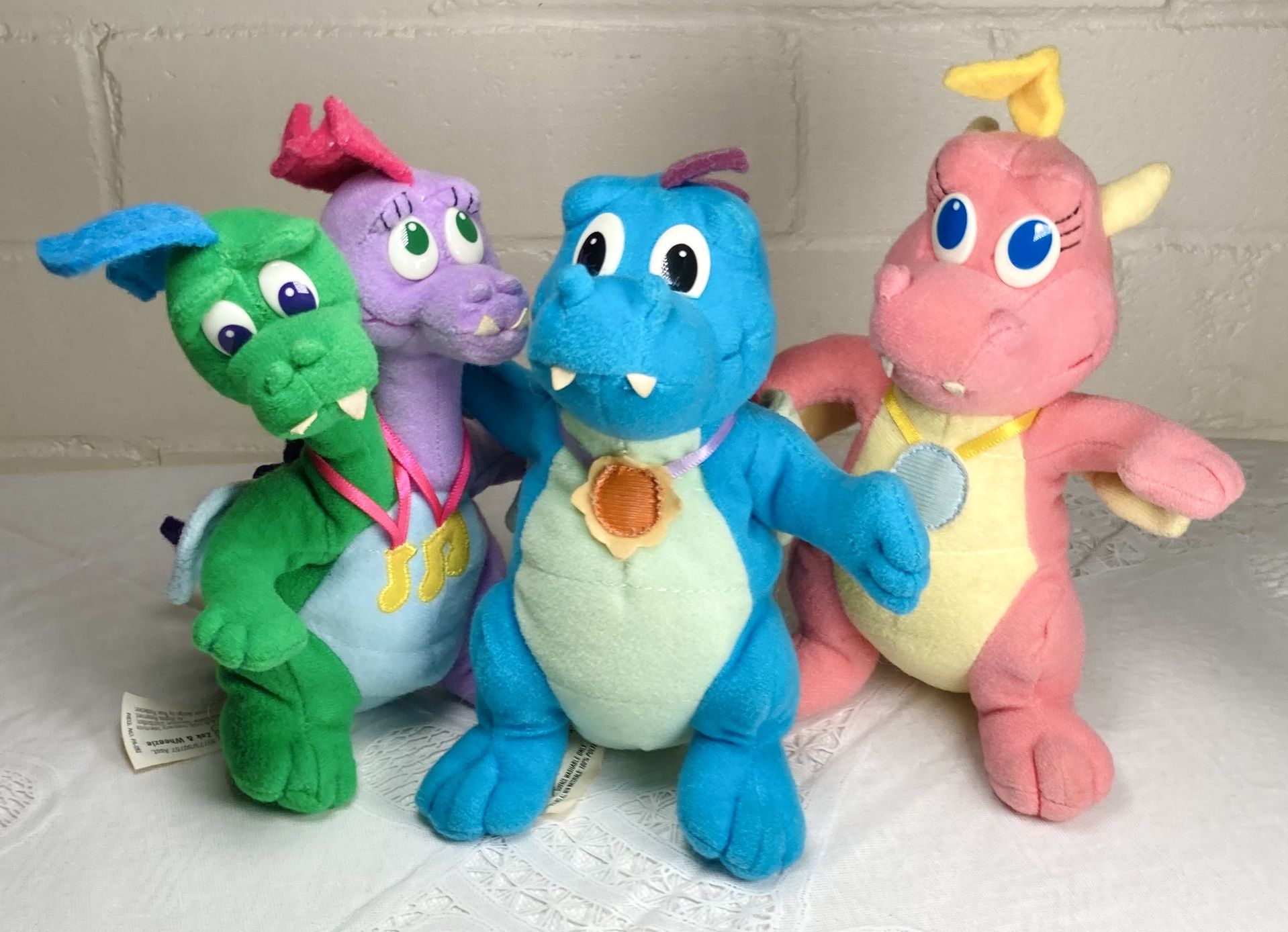 Dragon Tales Plush Flying Cassie Ord & Rare Zak & Wheezie 3 Vintage ...