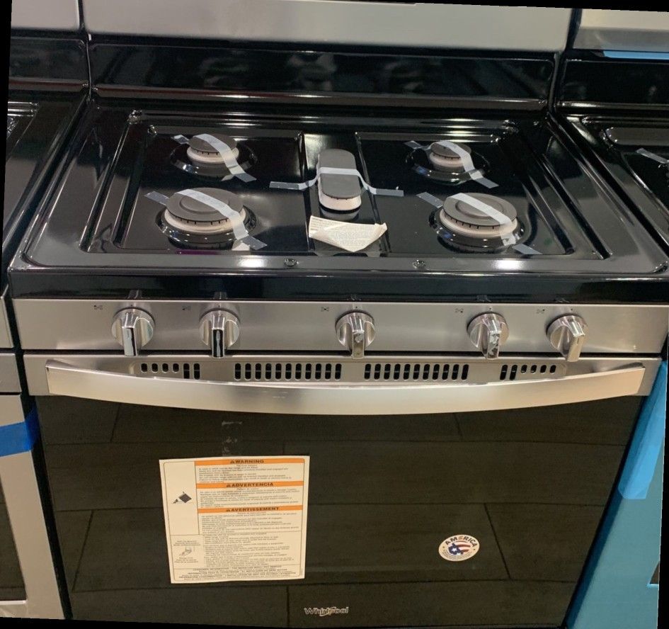 Whirlpool 30-in 5 Burners 5-cu ft Self-Cleaning Convection Oven ...