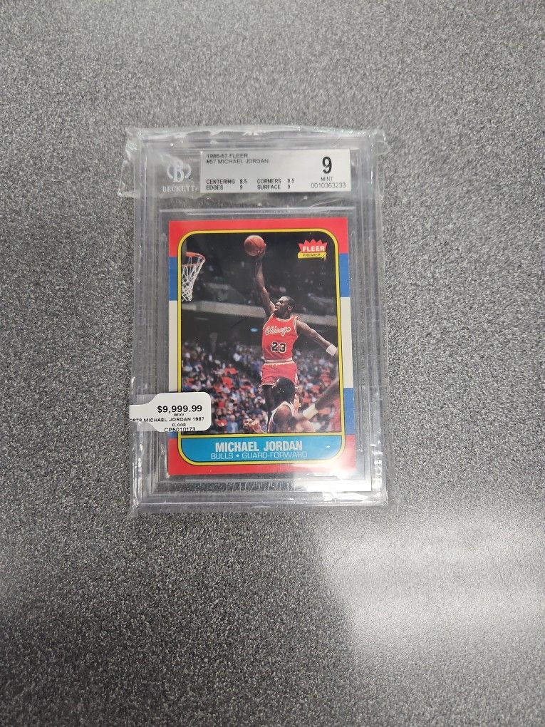 86 87 Fleer Michael Jordan Rookie Beckett 9 #57 for Sale in Portland ...