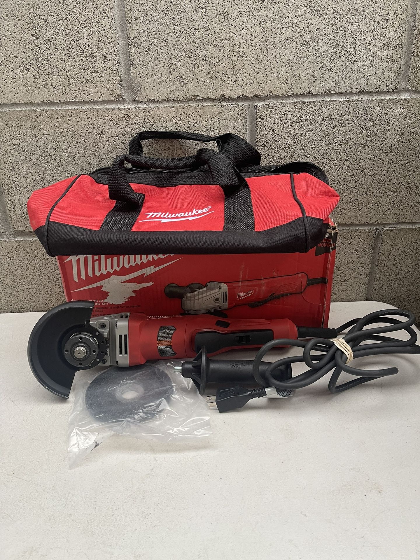 Milwaukee 11 Amp Corded 4-1/2 in. Small Angle Grinder with Lock-On Paddle Switch for Sale in ...