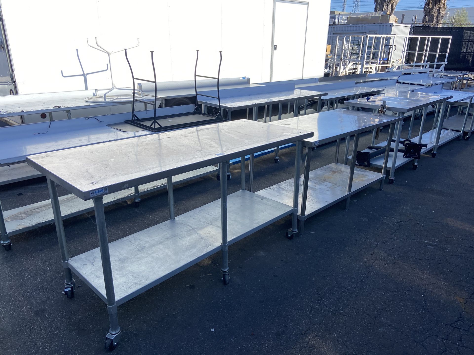 Stainless Steel Work Top Tables Food Prep Restaurant Call For Prices ...