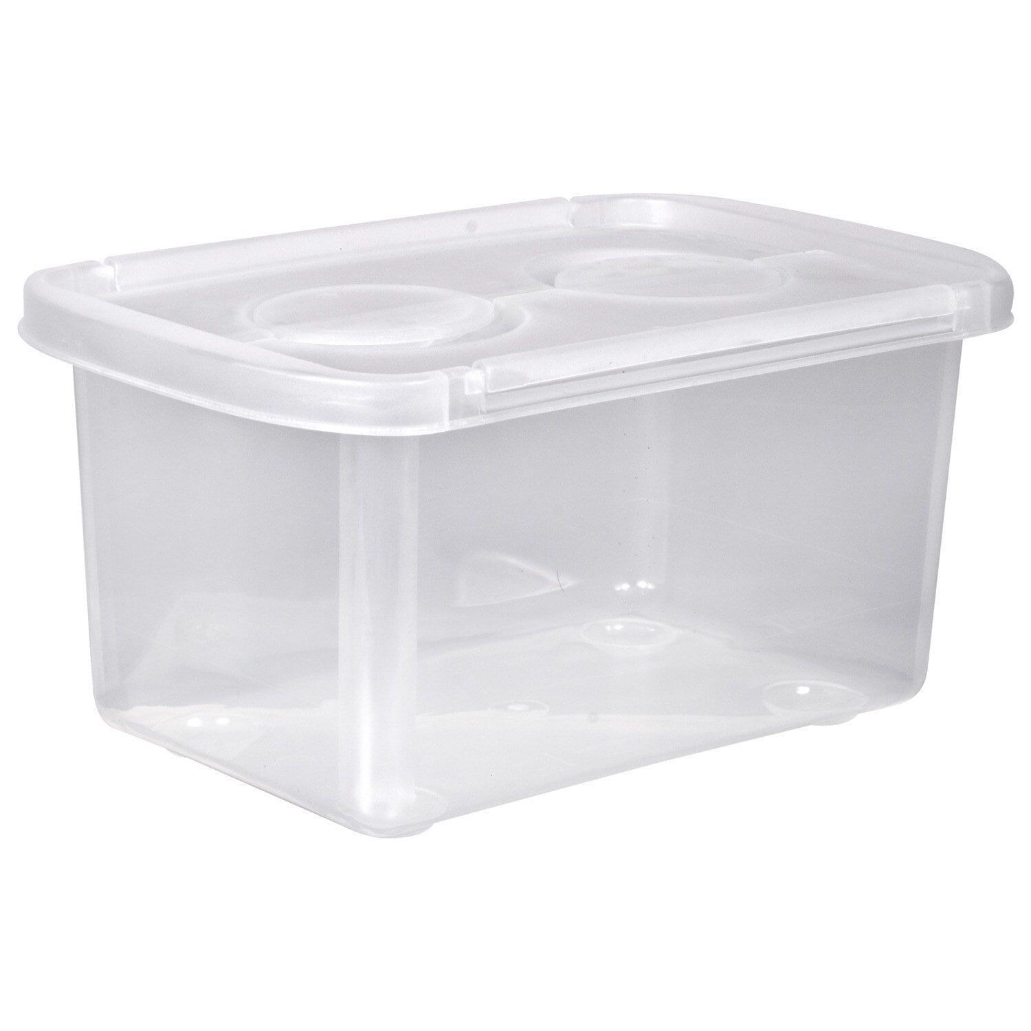Big Plastic Containers With Lids 5-Pack Clear Plastic Storage Boxes ...