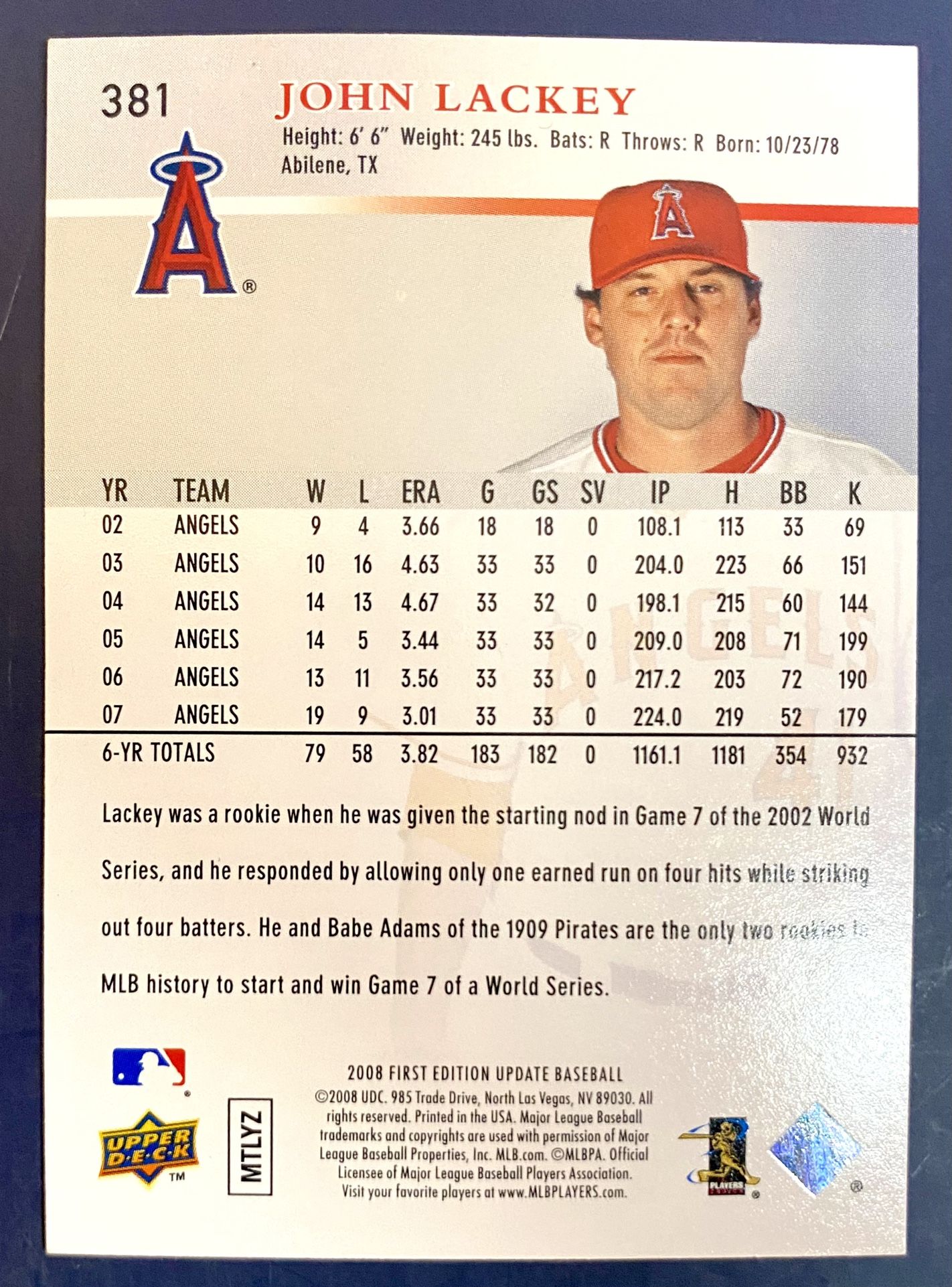 John Lackey 3-Card Lot Inc Auto and #’d Card for Sale in Gloucester, MA ...