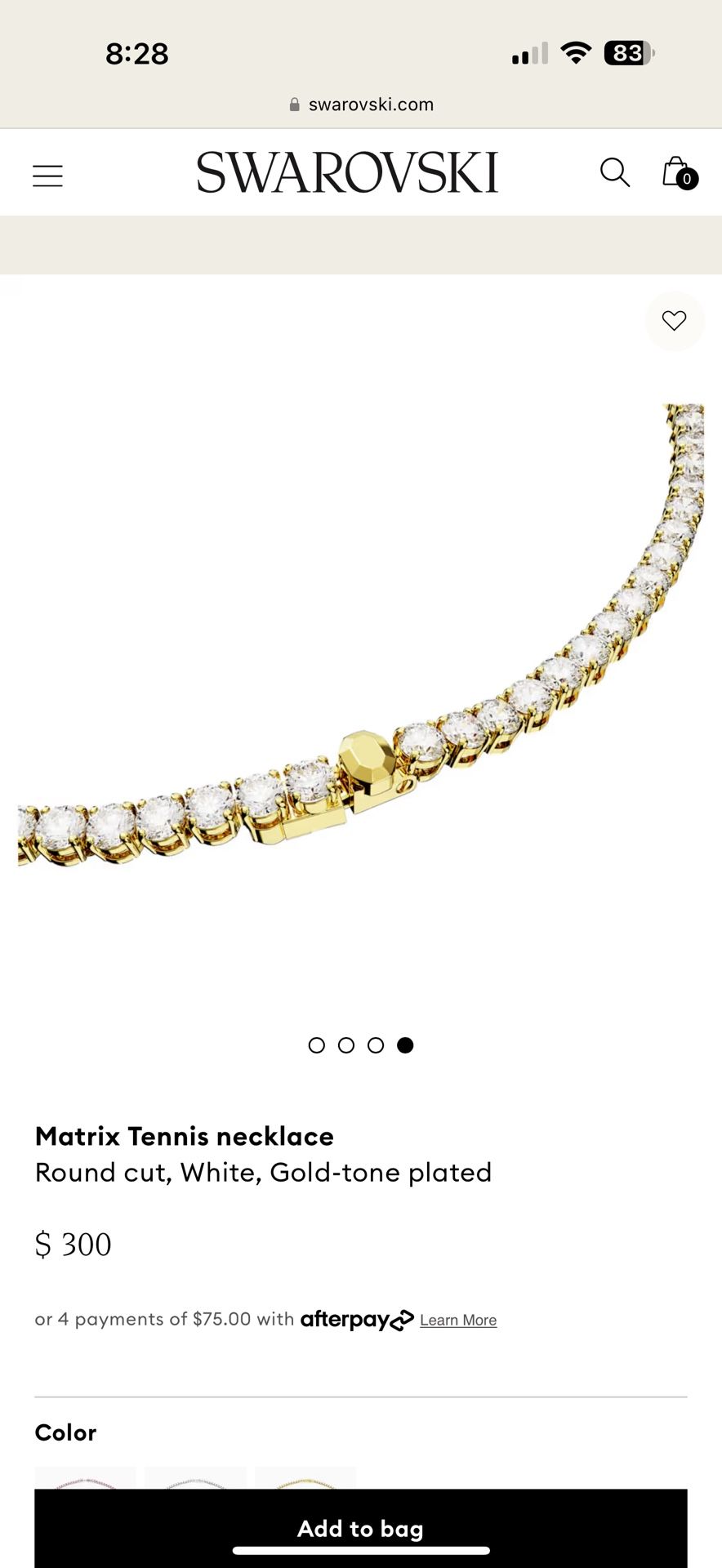 Swarovski Matrix Tennis Necklace