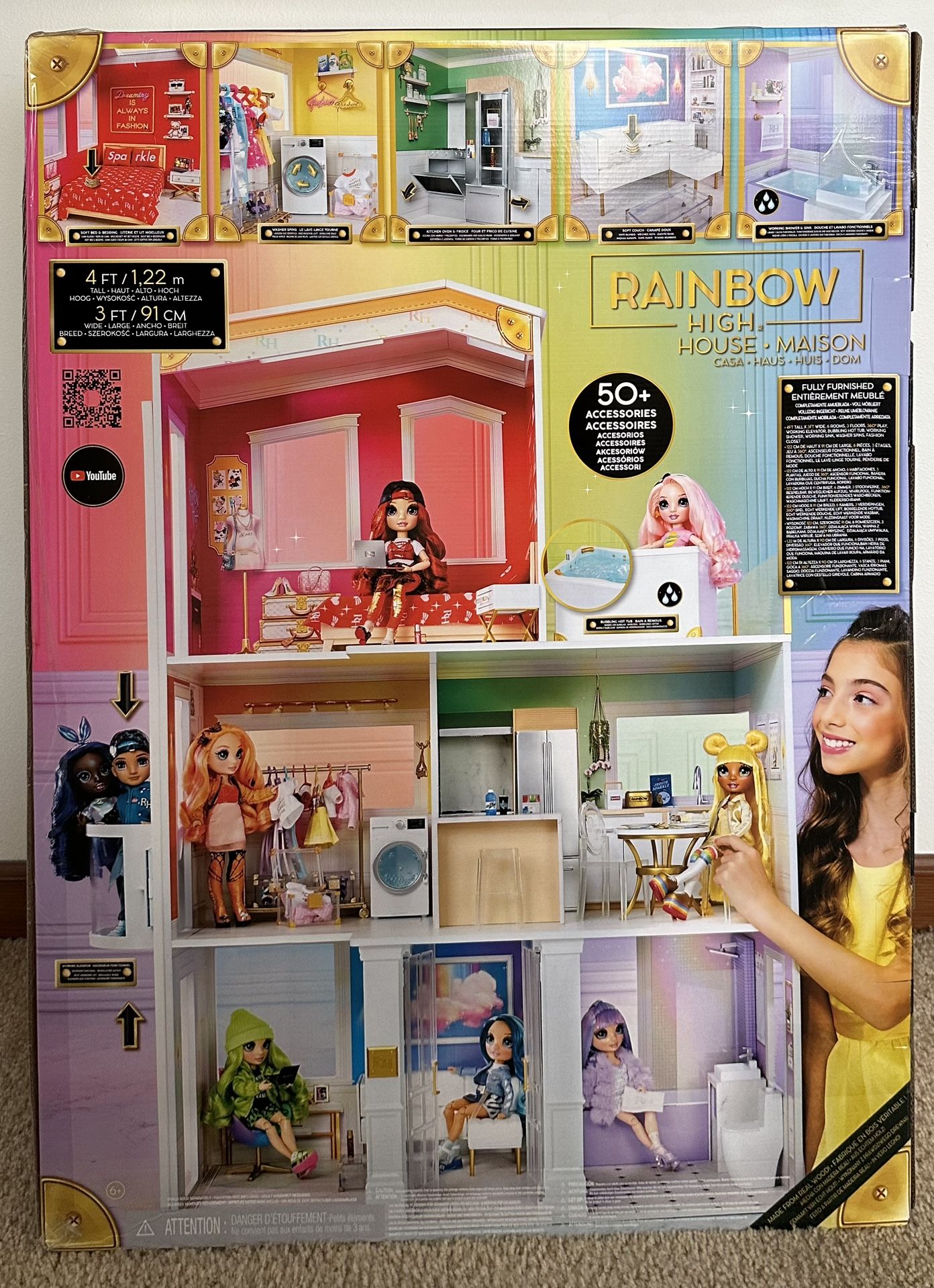 Rainbow High House Playset 3 Story Dollhouse for Sale in Seattle, WA ...